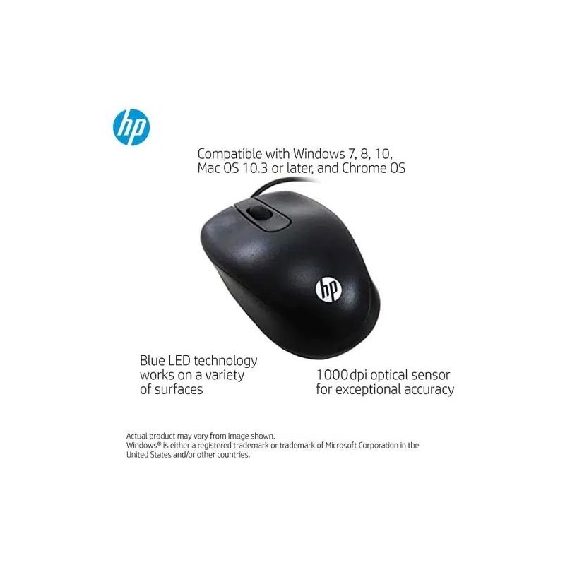 HP Souris optique de voyage USB - G1K28AA au Maroc