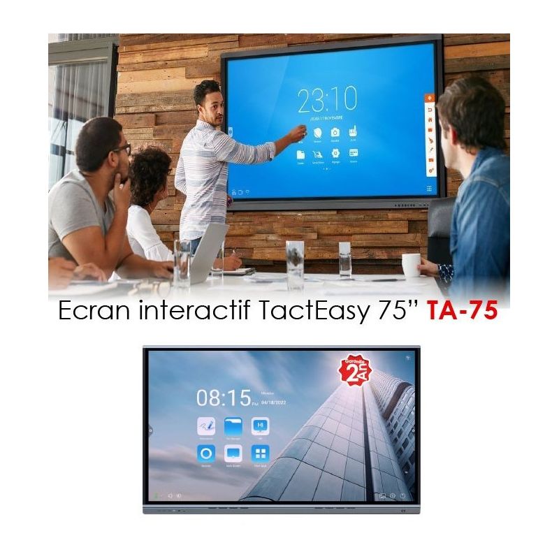 Ecran Interactif Tacteasy Android 11 75'' (TA-75)