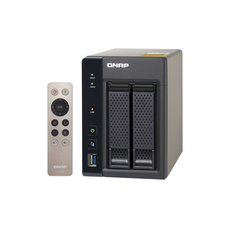 QNAP TS-253A-4G SERVEUR NAS DISKLESS, 2 BAIES, 4G DE RAM - TS-253A-4G