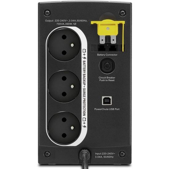 Onduleur pour PC APC 700VA BACK-UPS BX700U-FR chez NGT Maroc